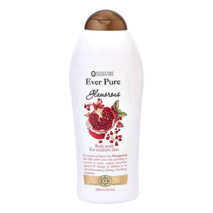 Ever Pure Glamorous Pomegranate Body Wash 650ml | O2morny.com